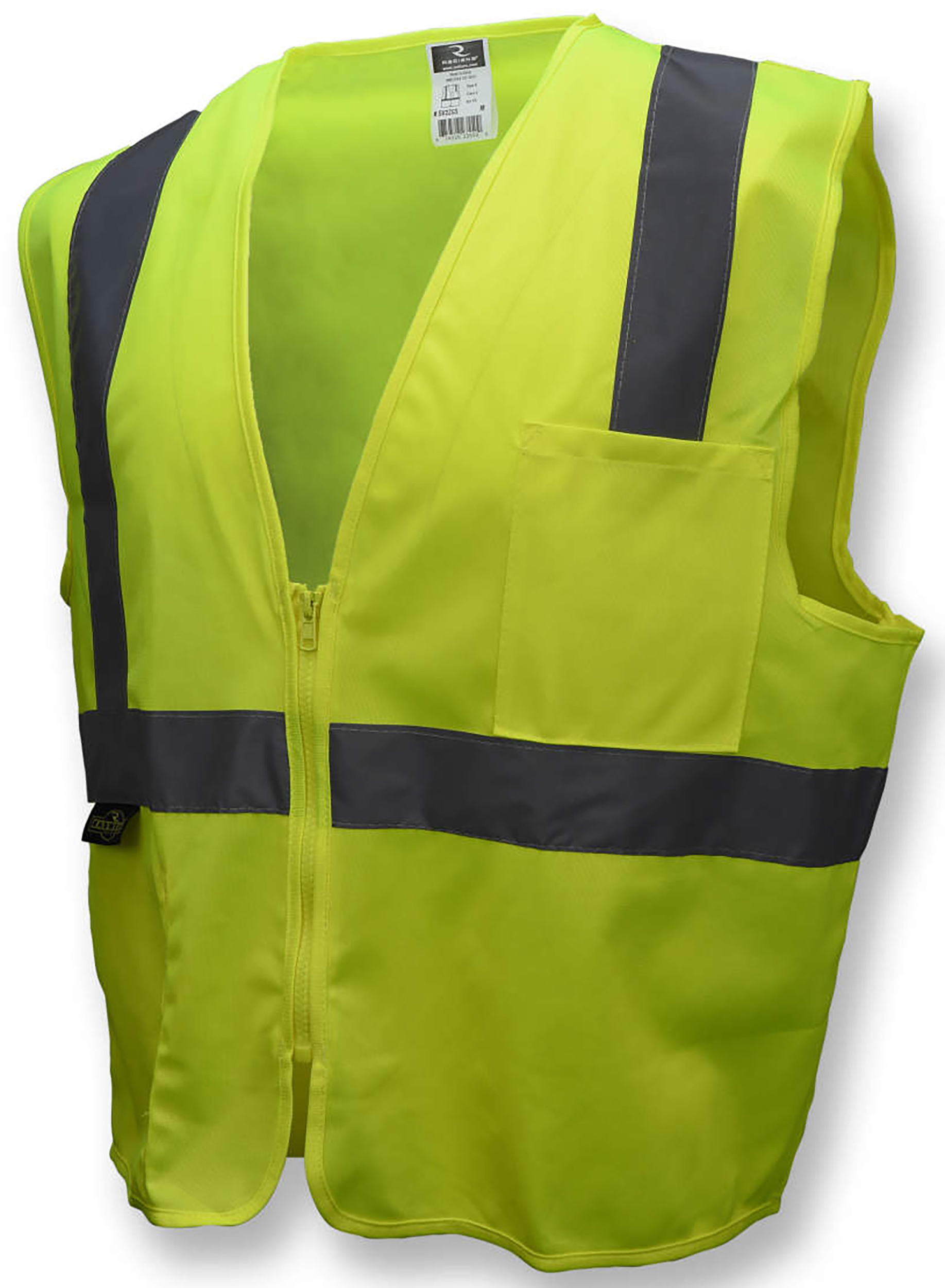 Radians SV2Z Economy Type R Class 2 Mesh Safety Vest with Zipper ...